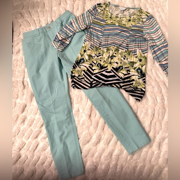 Christopher & Banks | Jeans | Christopher Banks Signature Slimming Teal ...